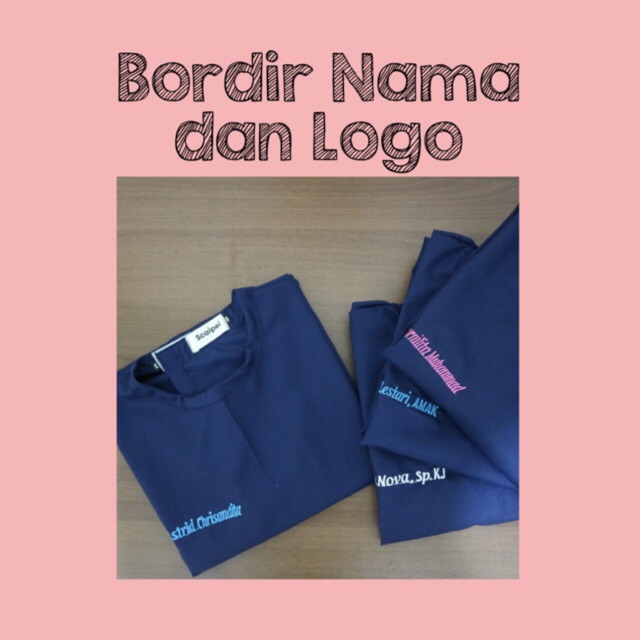 Jual Bordir Nama dan Logo Manual | Shopee Indonesia
