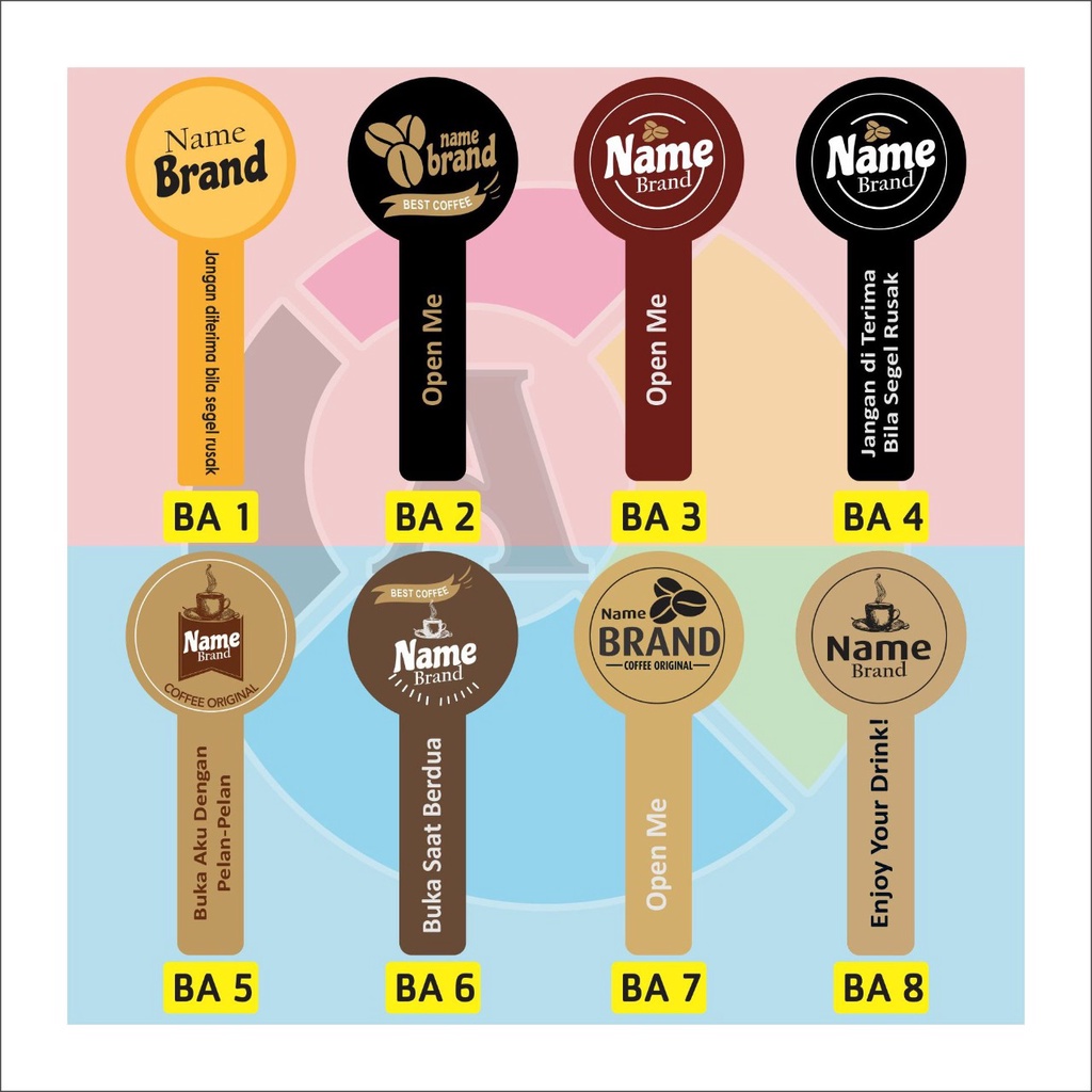 Jual Sticker Label Seal Botol Minuman, Toples Kue, Segel Serbaguna ...