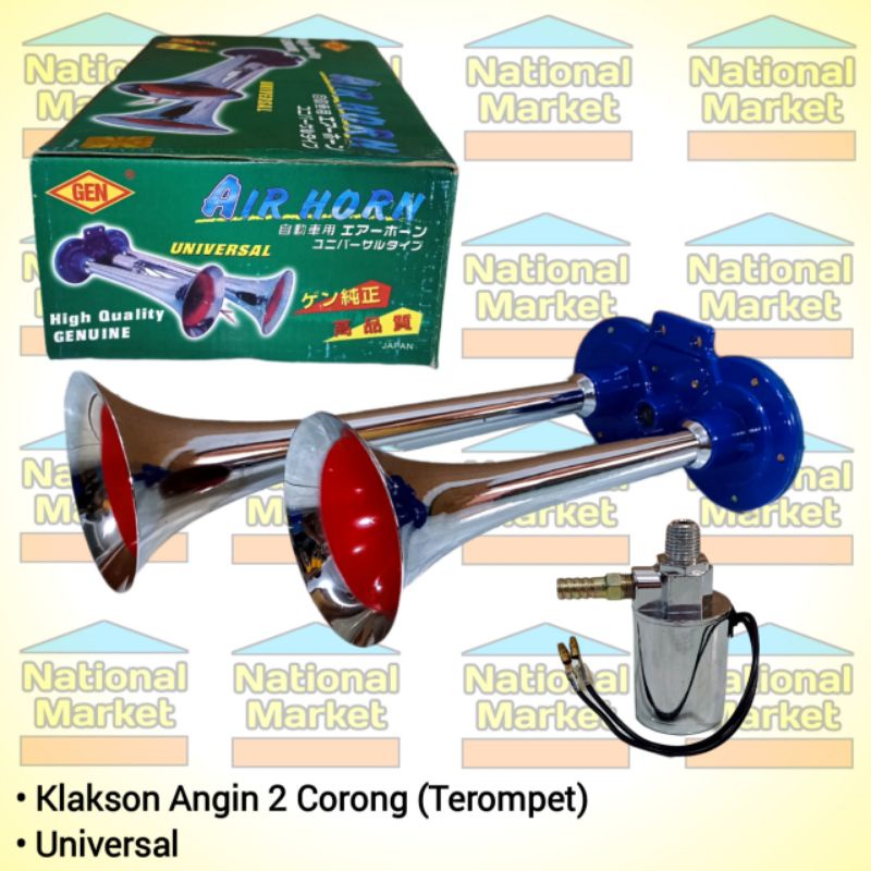 Jual GEN Klakson Angin 2 Corong Terompet Jepang | Shopee Indonesia