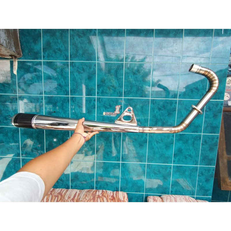 Jual knalpot gl kleper produk motocb leher stainless 35mm | Shopee ...