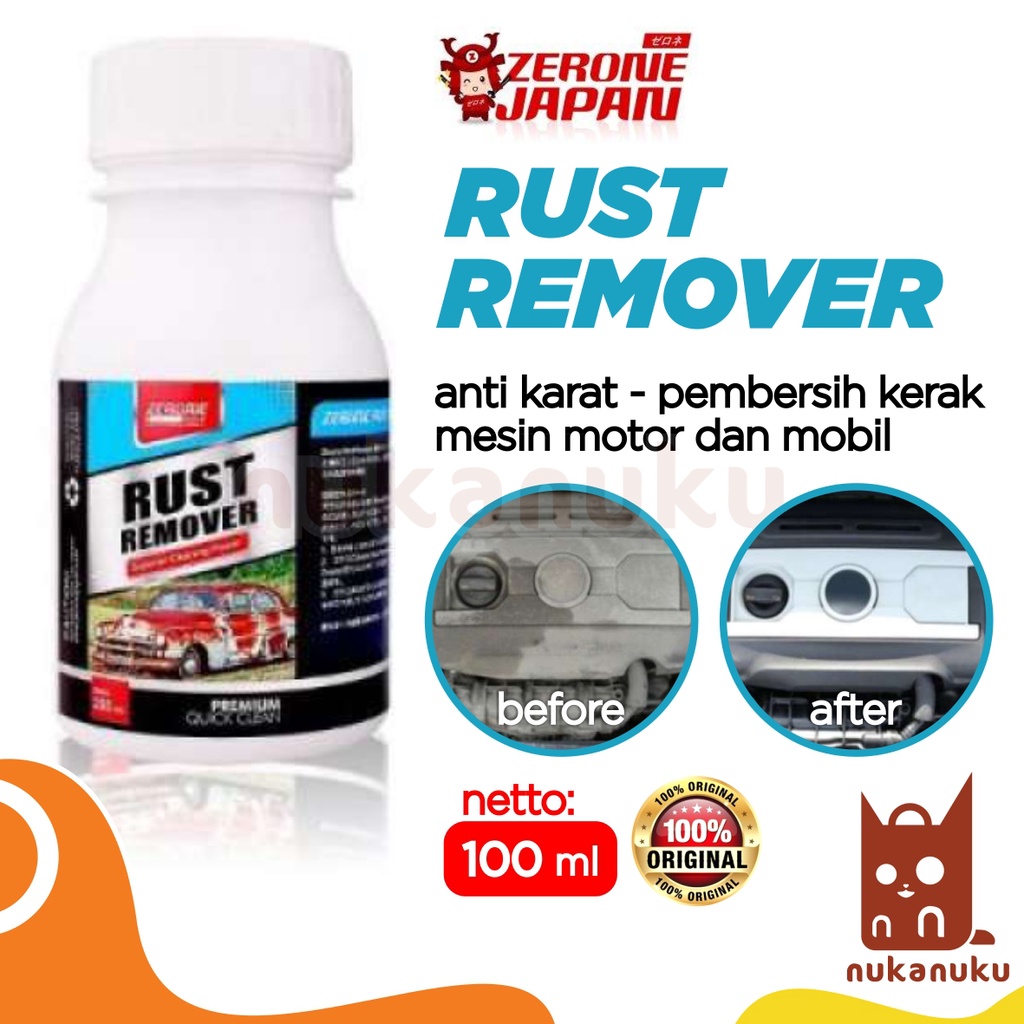 Jual NUKANUKU - [ORIGINAL] ZERONE Japan / Zerone Rust Remover 100 ml / Rush Remover / Pembersih ...
