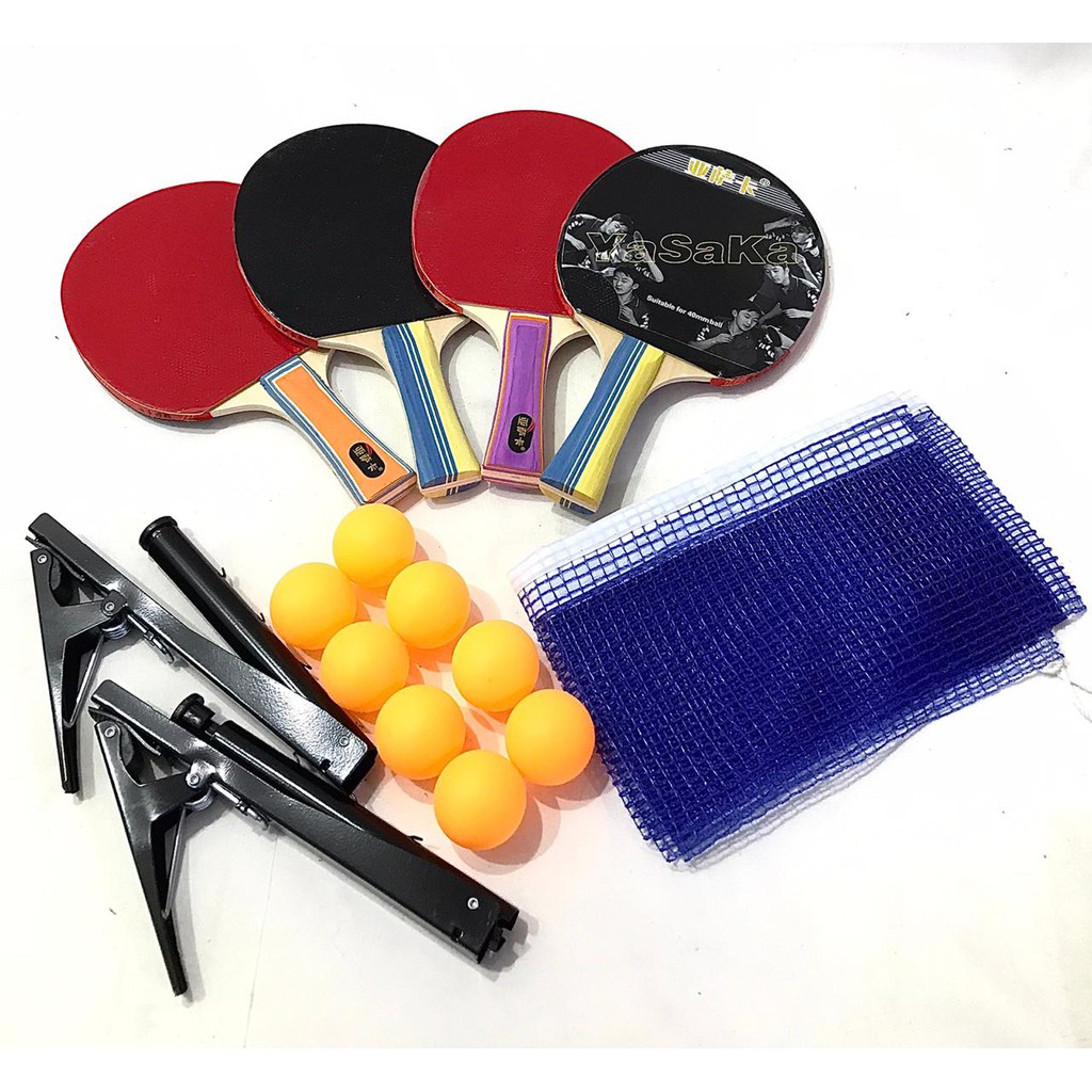 Jual BAD PINGPONG TENIS MEJA YASAKA ISI 4 DAN 8 BOLA | Shopee Indonesia