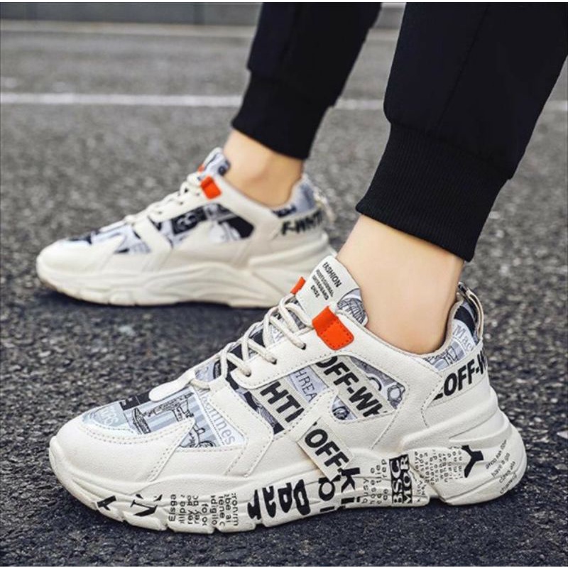 Jual 11.11 [COD] Sepatu KOREAN STYLE Sneakers Pria Import Sepatu Casual ...