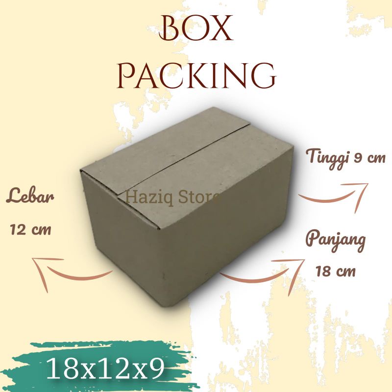 Jual kardus packing/box kecil polos luar dalam 18x12x9 cm | Shopee ...