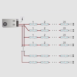 Jual LAMPU LED MODUL STRIP 3MATA/ MODUL MATA TIMBUL / 3030 SMD 7520 12V 24V WATERPROOF | Shopee ...
