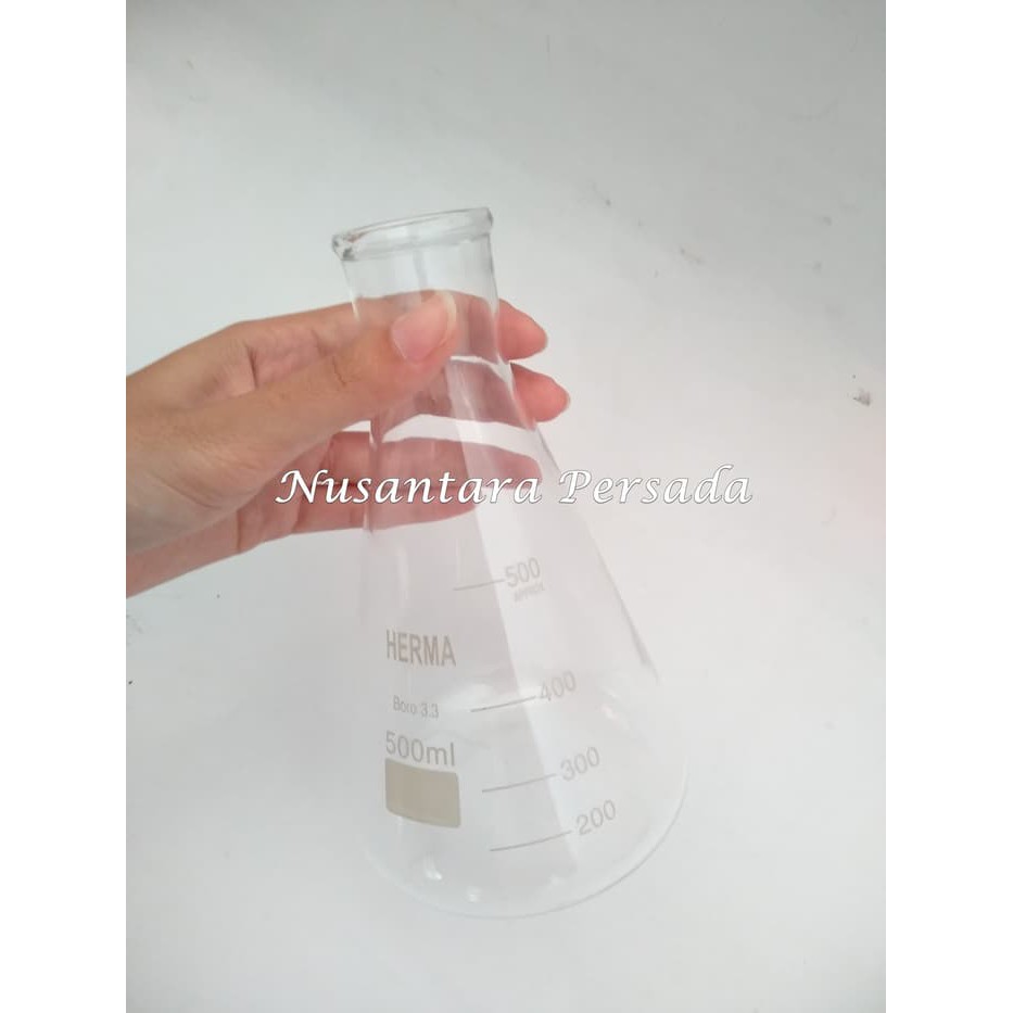 Jual Tabung Erlenmeyer 500cc Labu Erlenmeyer Alat laboratorium Herma ...