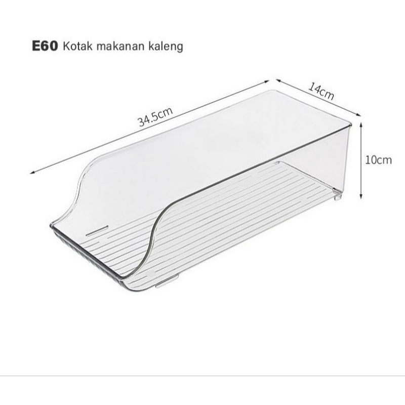 Jual box organizer bening. box bening kulkas. food storage. kontainer ...