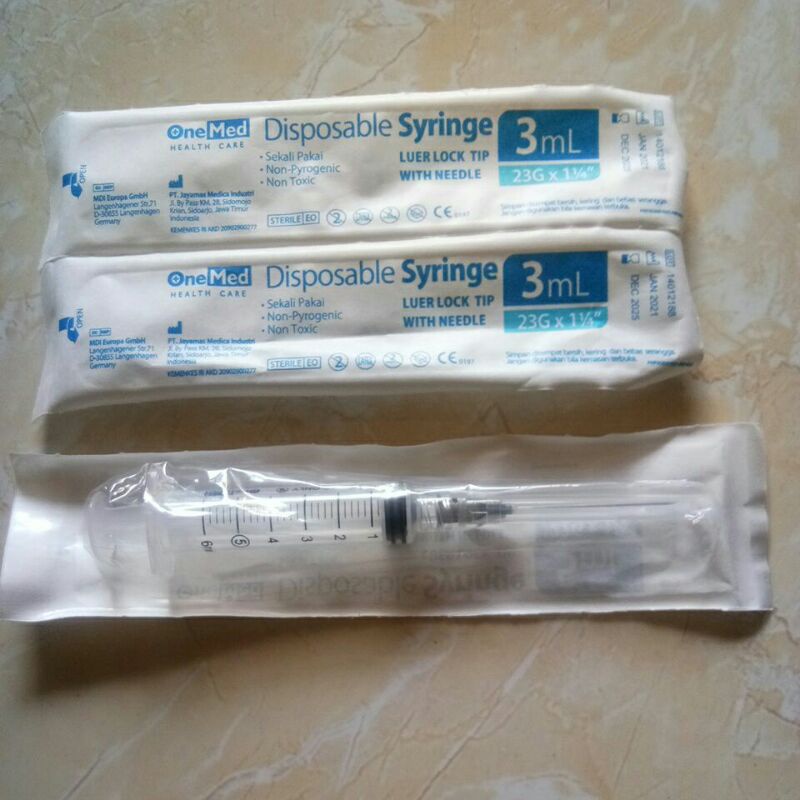 Jual spuit 3 cc /alat suntik/disp syringe | Shopee Indonesia