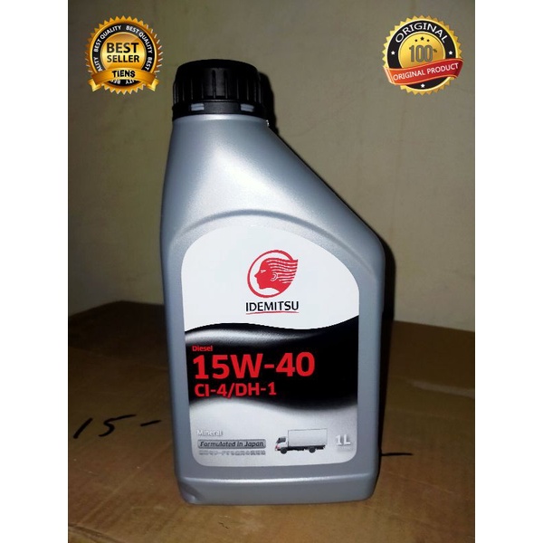 Jual OLI IDEMITSU 15W-40 CI-4/DH-1 DIESEL 1 Liter Formulated in Japan ...