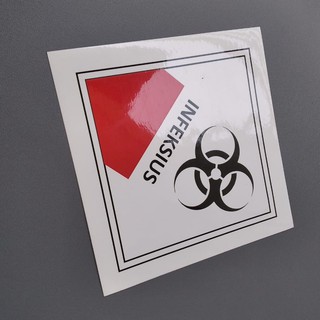 Jual Sticker Sampah Infeksius | Sticker Label B3, Bahan Vinyl ...