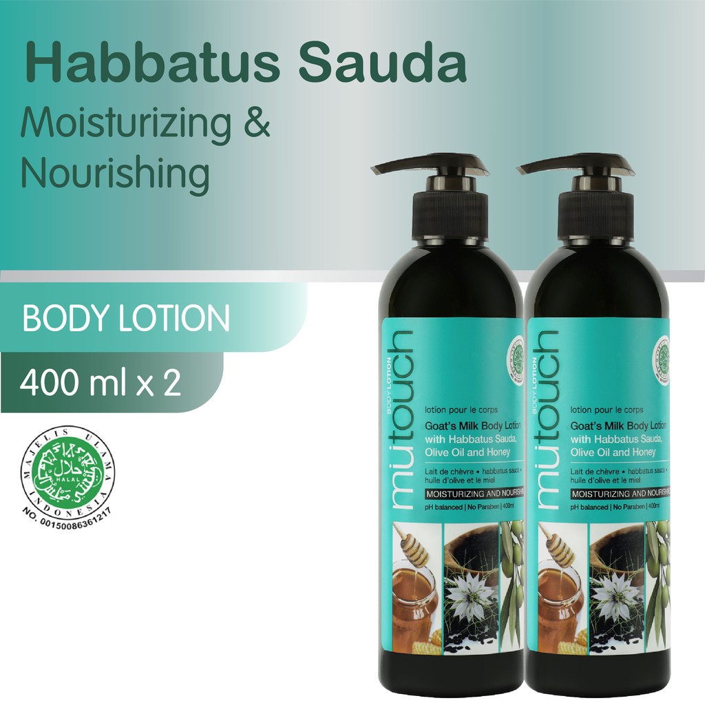 Jual Mutouch Body Lotion HABBATUS SAUDA 400ml - Twin Pack (2 pcs ...