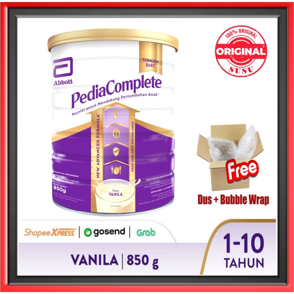 Jual Pediacomplete / Pediasure Complete Vanila 850gr New Indonesia|Shopee Indonesia