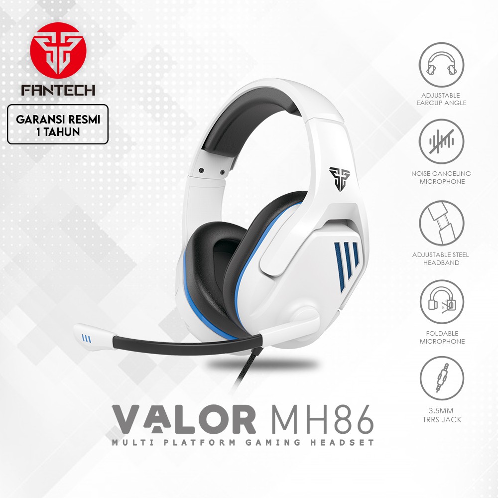 Fantech VALOR MH86 Headset Gaming Mobile Multi Platform Gaming Headset ...
