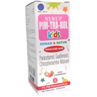 Jual PIMTRAKOL KIDS SIRUP RASA STRAWBERRY 60 ML Obat Demam & Batuk Anak ...