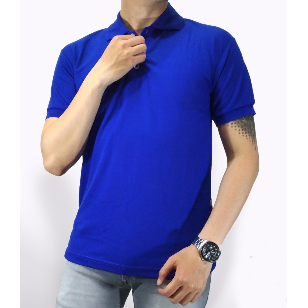 POLO BIRU BCA POLO SHIRT PRIA / MEN / COWOK POLOS | Shopee Indonesia