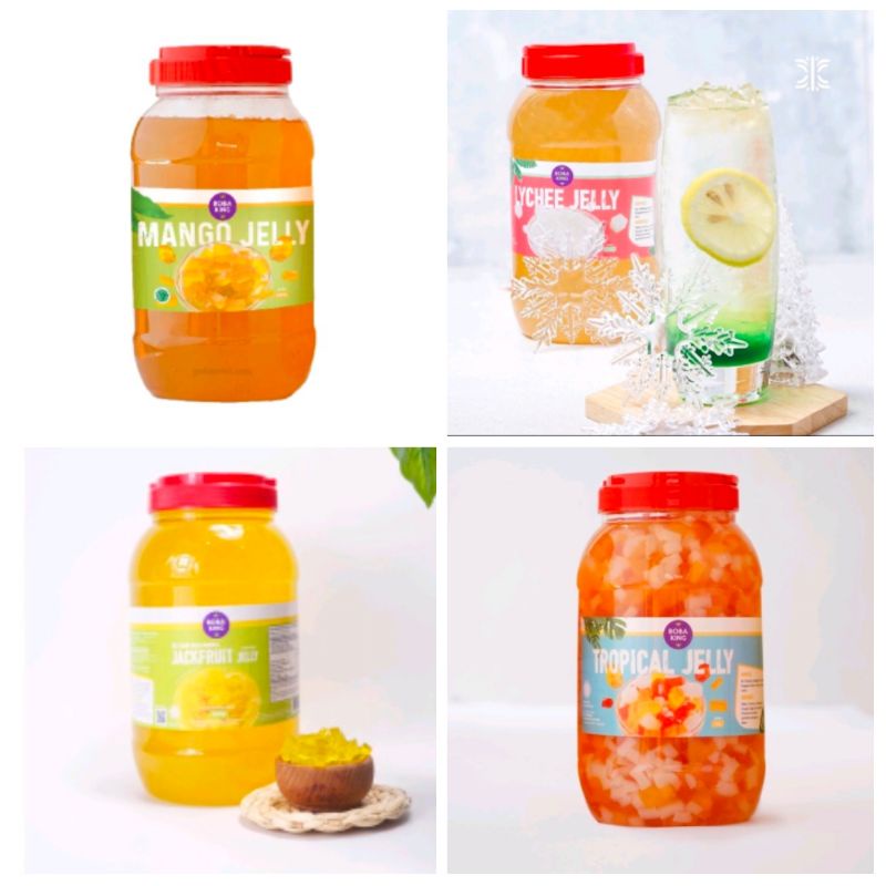 Jual Boba King Jelly 2000gr Mango Jackfruit Tropical Lychee / Jeli ...