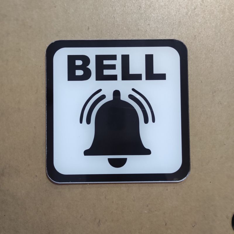 Jual MURAH PAPAN ACRYLIC TULISAN BELL PAPAN AKRILIK BEL TANDA BELL BEL ...