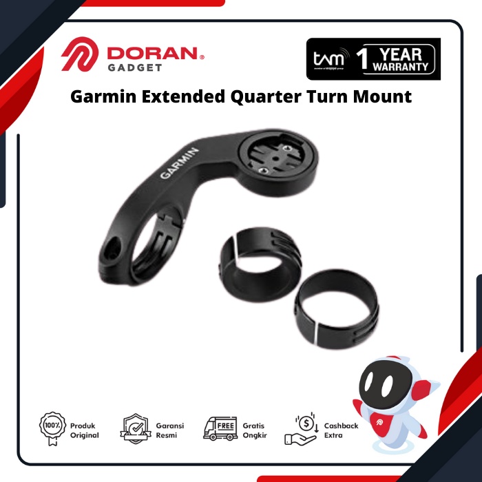 Jual Garmin Extended Quarter Turn Mount | Garmin Bike Mount - Garansi ...