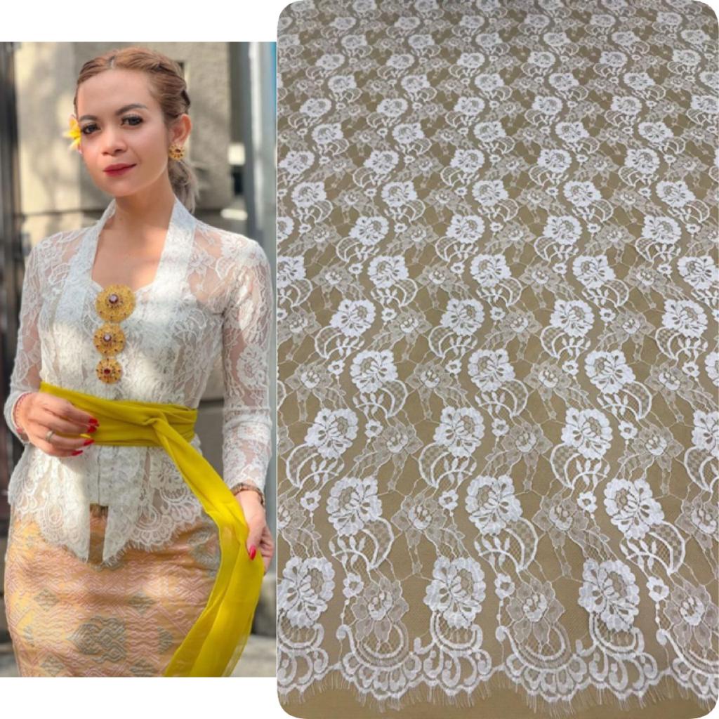 Jual KAIN KEBAYA/KAIN KEBAYA LACE /KEBAYA SEMI ITALI/KAIN SEMI ITALI ...
