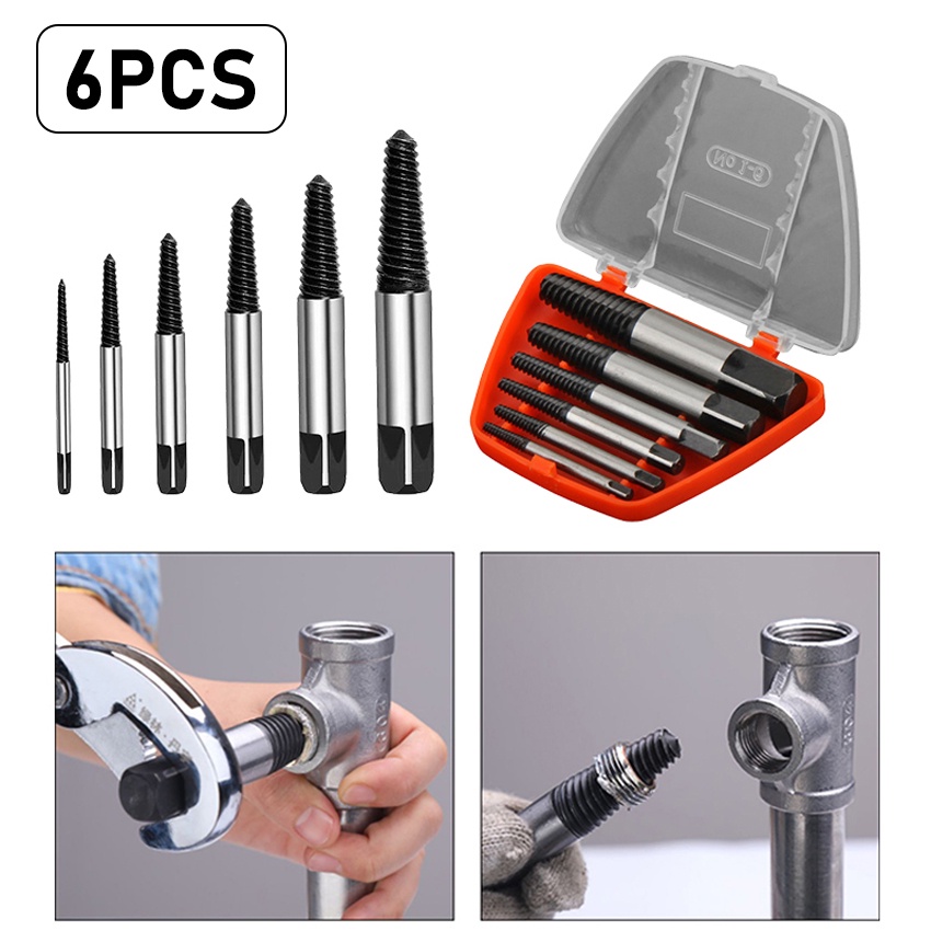 Jual Grip On 6 Pcs Hand Tap Balik Rusak - Alat Pembuka Baut Skrup Rusak ...