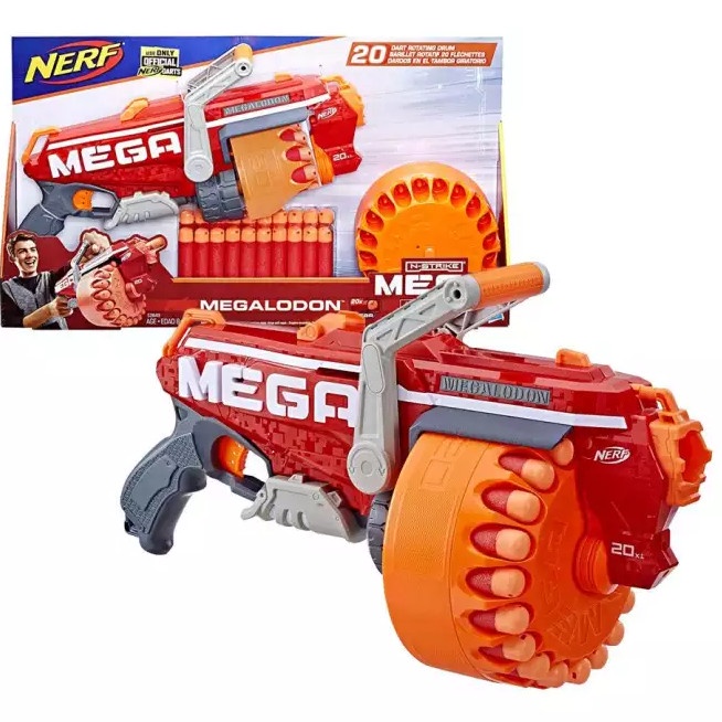 Jual Nerf Megalodon N-Strike Mega Toy Blaster Original | Shopee Indonesia