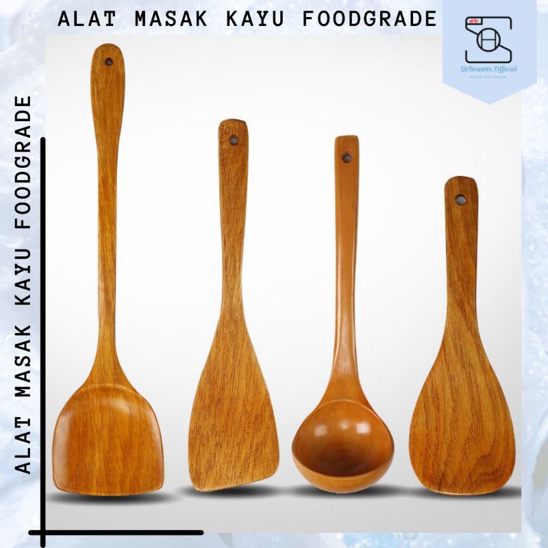 Jual SUTIL KAYU SENDOK SUP KAYU WOODEN ALAT MASAK KAYU | Shopee Indonesia