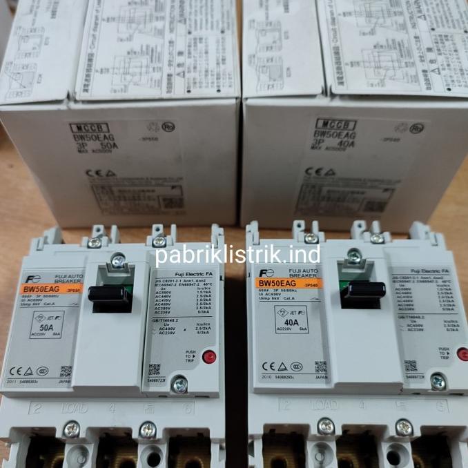 Jual NFB MCCB BW50EAG BW50 EAG 3P 50A atau 3P 40A Fuji electric original Berkualitas | Shopee ...