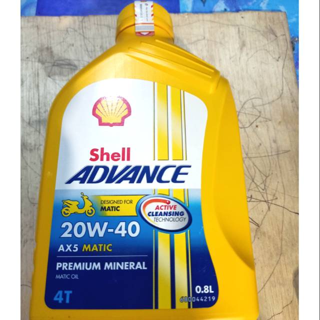 Jual Oli matic Shell ax5 matic UK.0.8 Sae 20-40 for all matic | Shopee ...