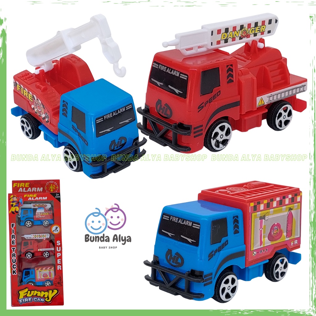 Jual MAINAN ANAK MOBIL TRUK PEMADAM FIRE ALARM TOY CAR FIREFIGHTER ...