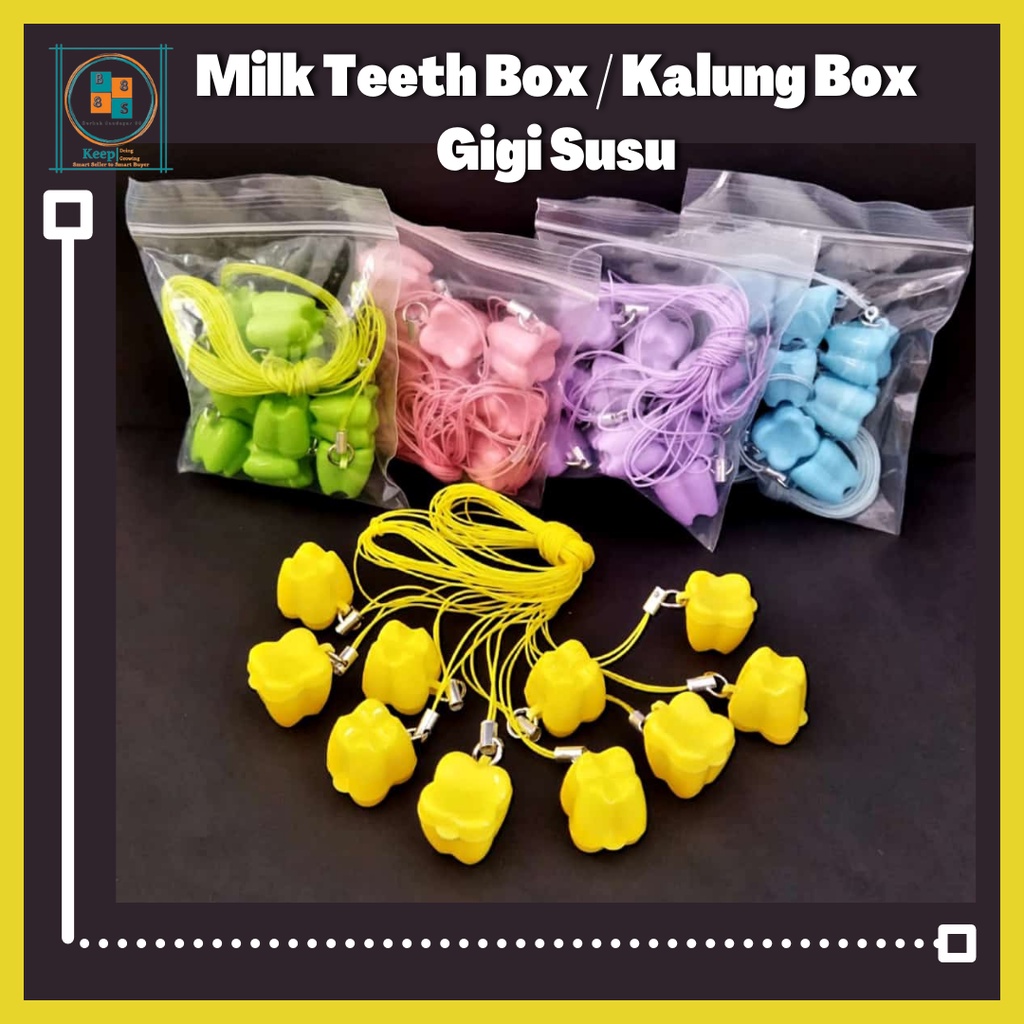 Jual Kotak Box Gigi Susu Anak 10 pcs Warna Mix | Shopee Indonesia