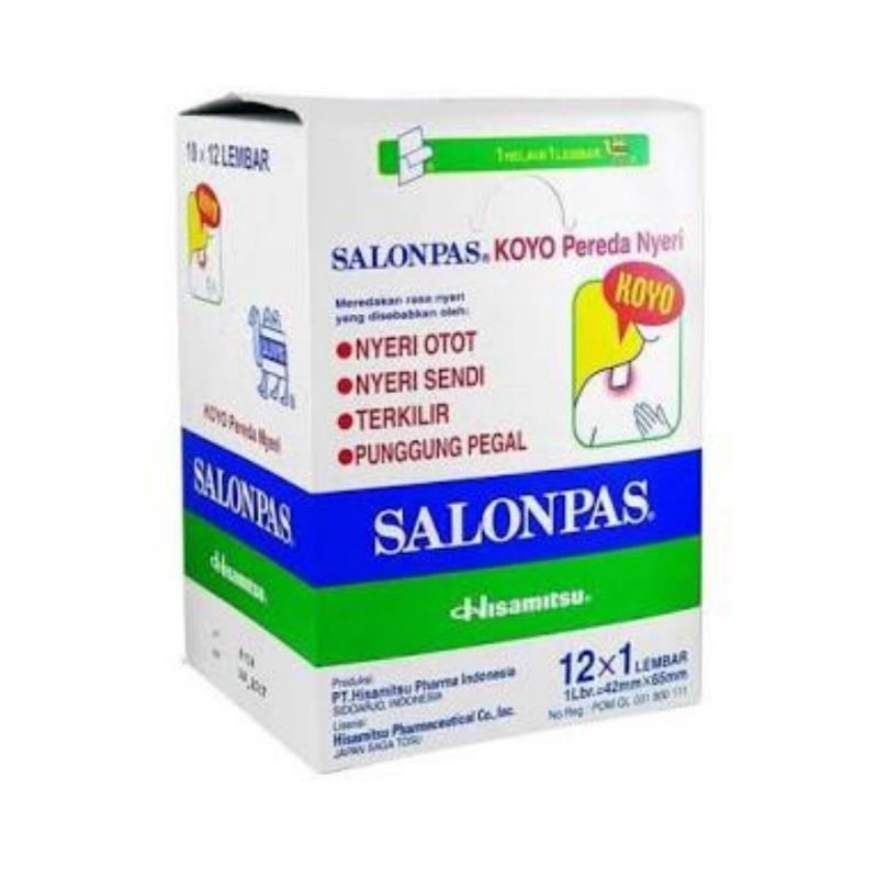 Jual Salonpas koyo - 1 box ( isi 10 sachets @ 12 lembar) | Shopee Indonesia