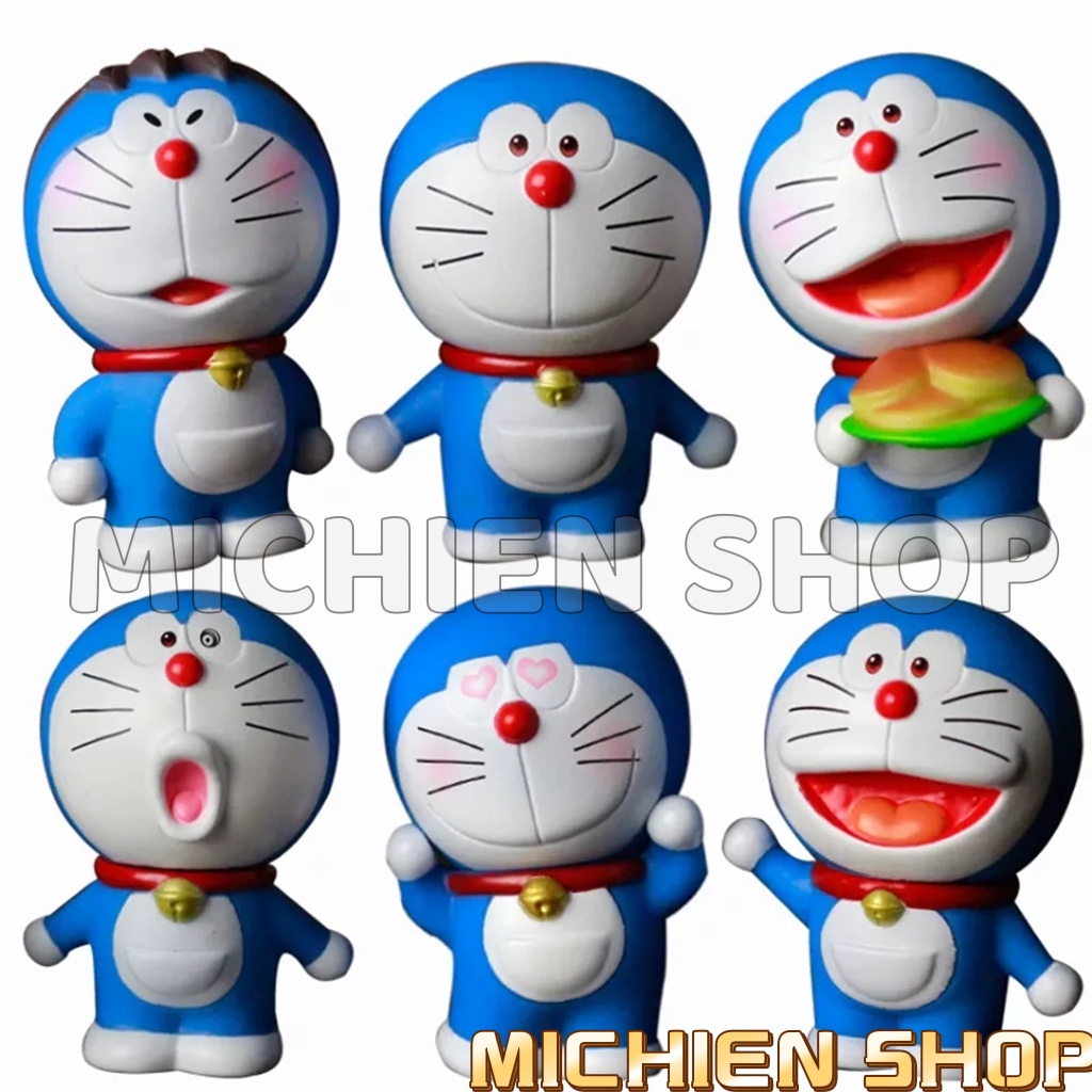 Jual MAINAN FIGURE DORAEMON SERIES SET 6 PCS PAJANGAN MINIATUR TOPPER ...