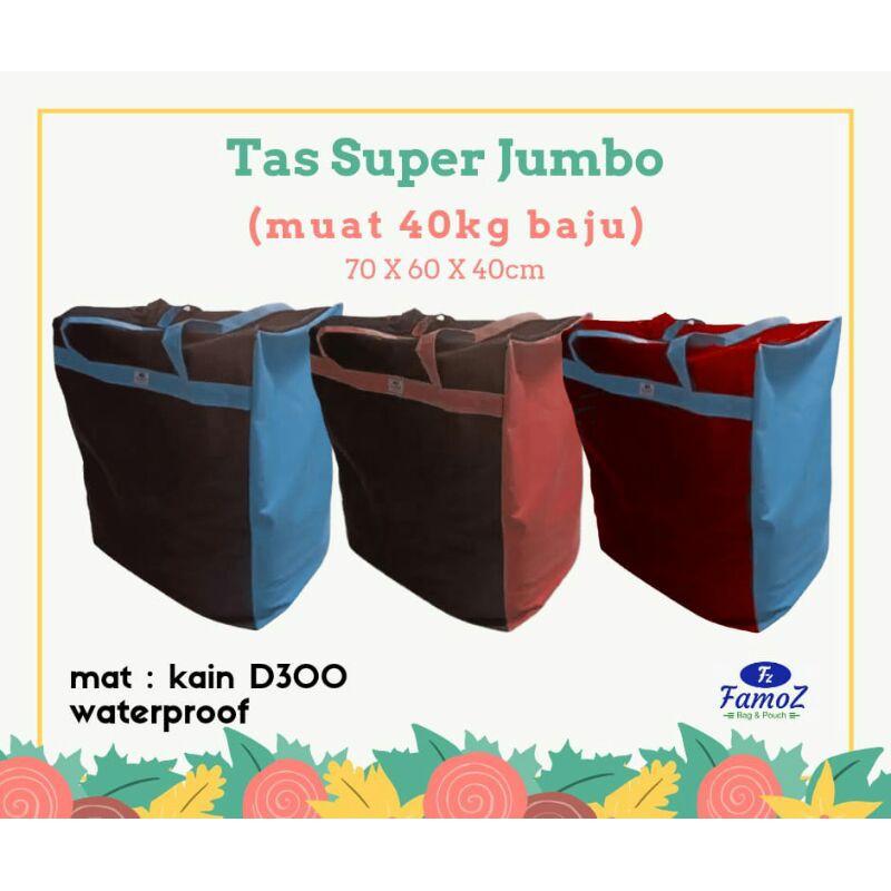 Jual Tas kain super jumbo SANGAT BESAR / tas laundry kain super jumbo ...