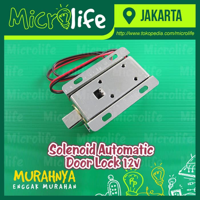 Jual Solenoid Door Lock 12V Automatic Electronic Arduino Rfid Indonesia ...