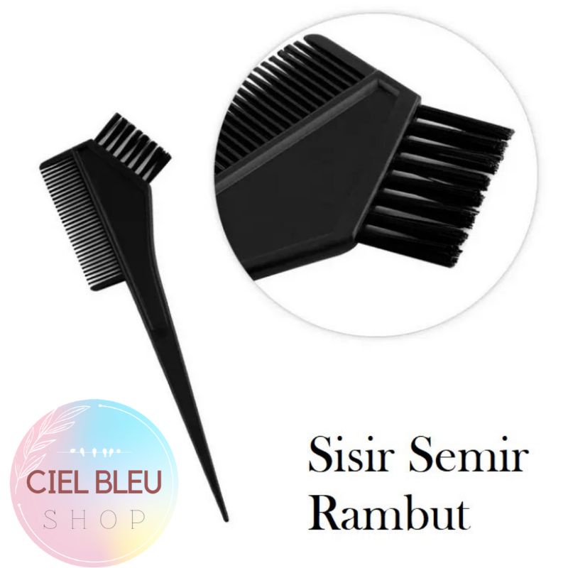 Jual Sisir Semir Rambut Hitam 20 cm / Sisir Panjang Cat Rambut ...