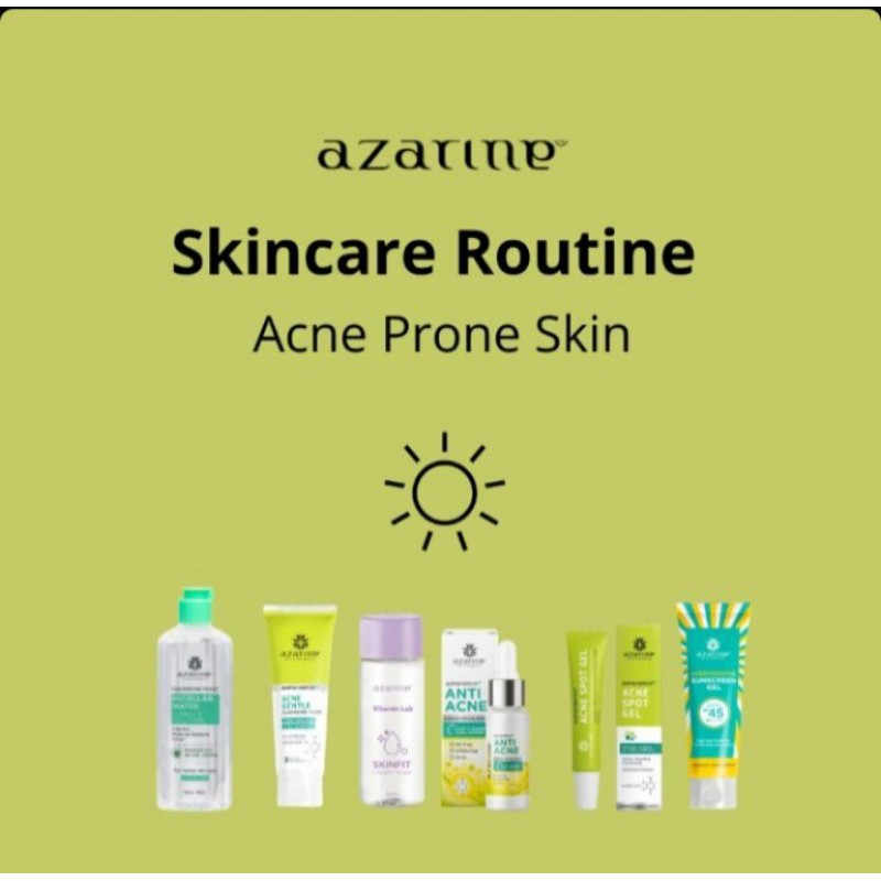 Jual PAKET AZARINE UNTUK KULIT BERJERAWAT | Shopee Indonesia
