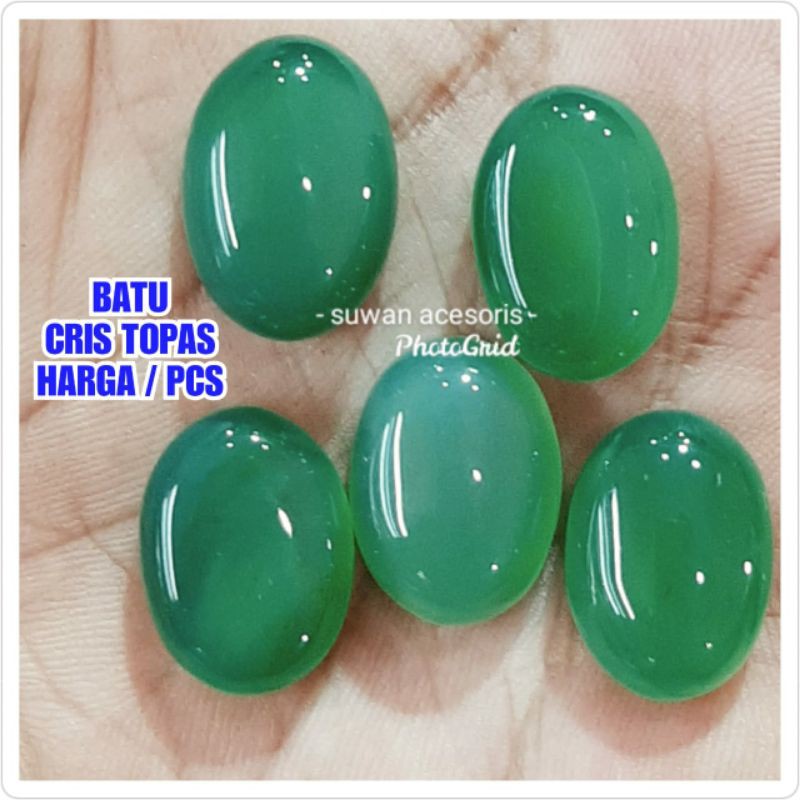 Jual batu cris topas Cristal batu hijau garud | Shopee Indonesia