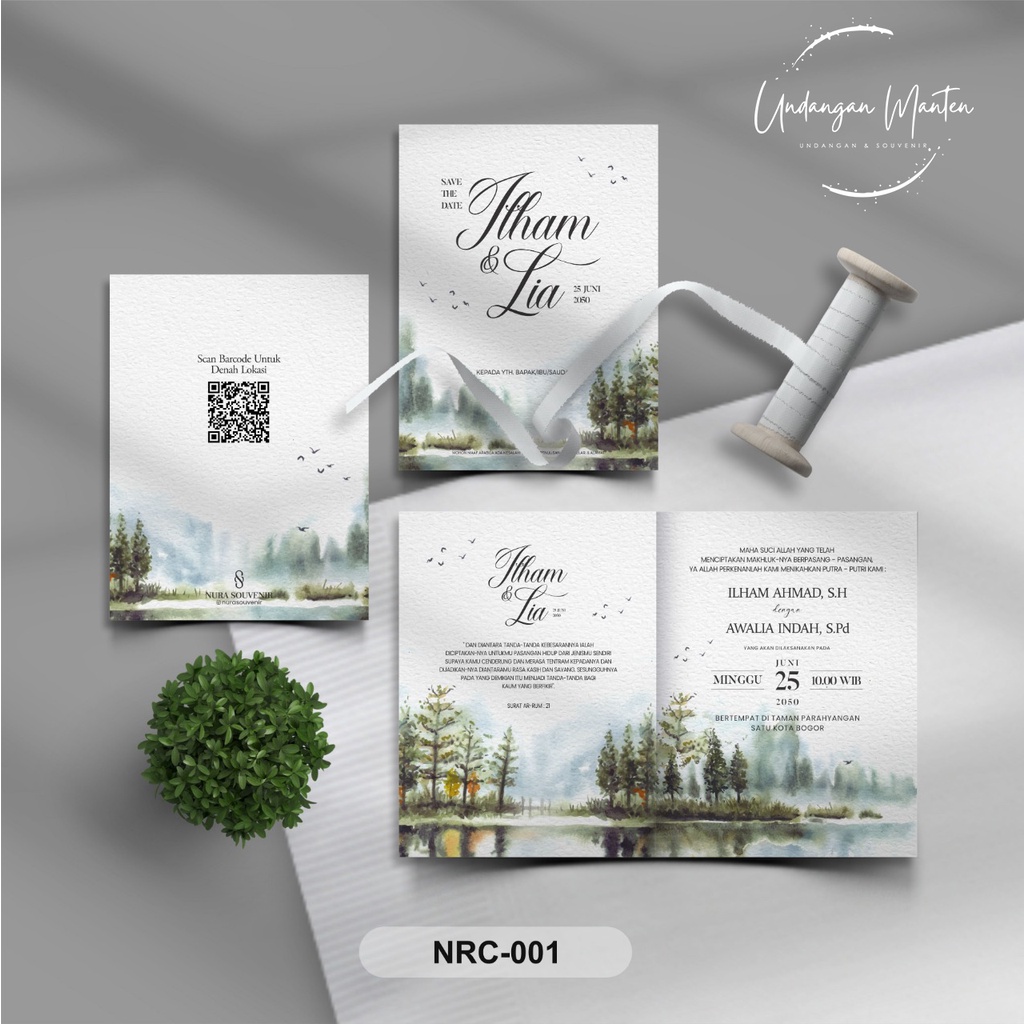 Jual Undangan Pernikahan NRC001 - Undangan Premium - Undangan Mewah ...