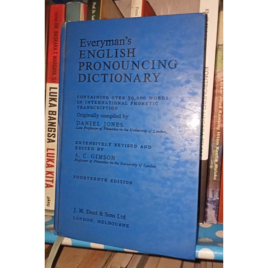 Jual English Pronouncing Dictionary - AC Gimson ( Buku Bekas Original ...