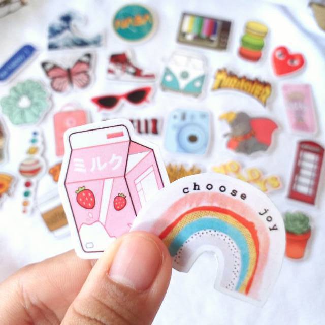 Jual Sticker Aesthetic HP SATUAN | Sticker pack Aesthetic | Sticker ...