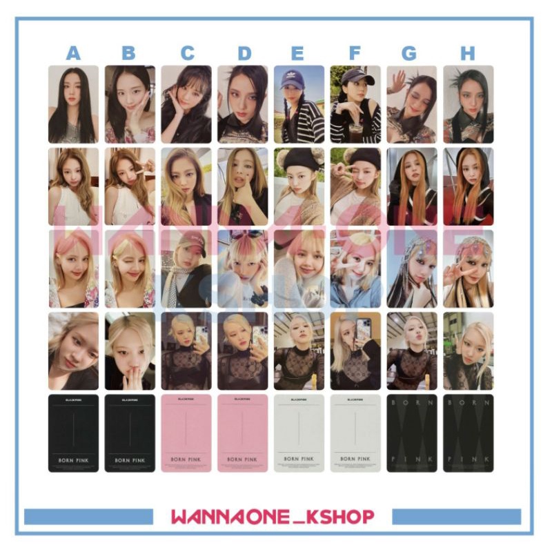 Jual photocard Blackpink Born Pink album digipack jennie jisoo lisa rose | Shopee Indonesia