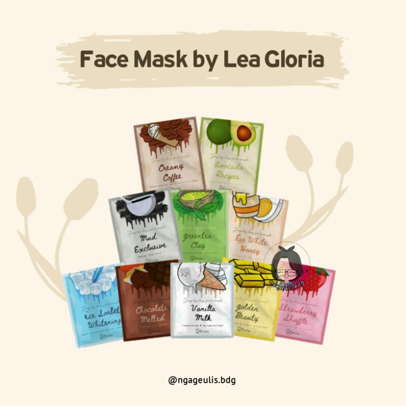 Jual [SELLER RESMI] Lea Gloria Day By Day Face Mask / Masker Wajah 20 gram | Shopee Indonesia