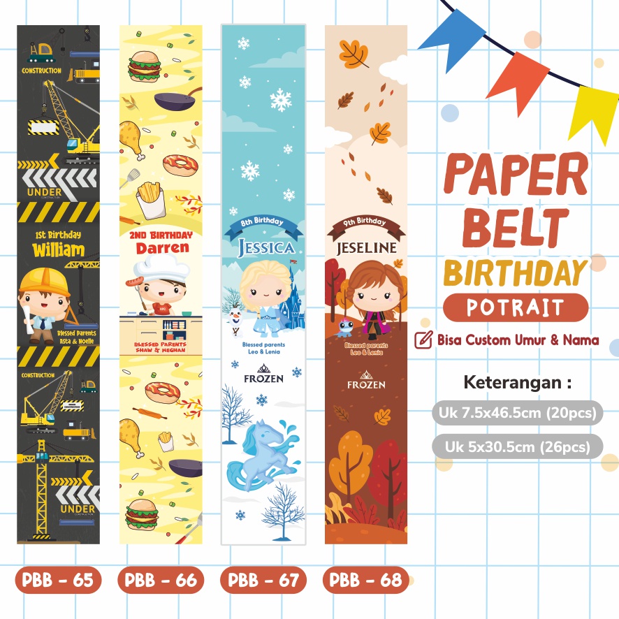 Jual Paperbelt nasi kotak ulang tahun anak | paperbelt birthday ...