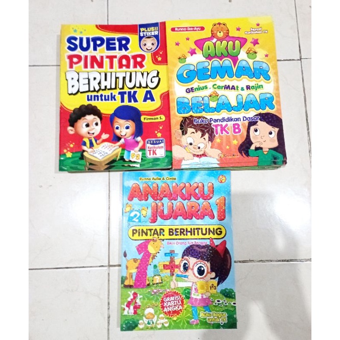 Jual BUKU BELAJAR BERHITUNG / GEMAR BELAJAR / GENIUS / CERMAT / RAJIN ...