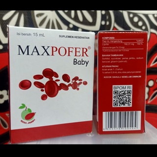 Jual MAXPOFER BABY LIPOFER MEMENUHI KEBUTUHAN ZAT BESI BAYI (BOTOL 15 ...