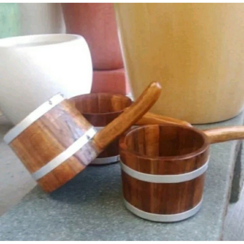 Jual Gayung Kamar Mandi Kayu Klasik Unik dan Cantik Handmade | Shopee ...