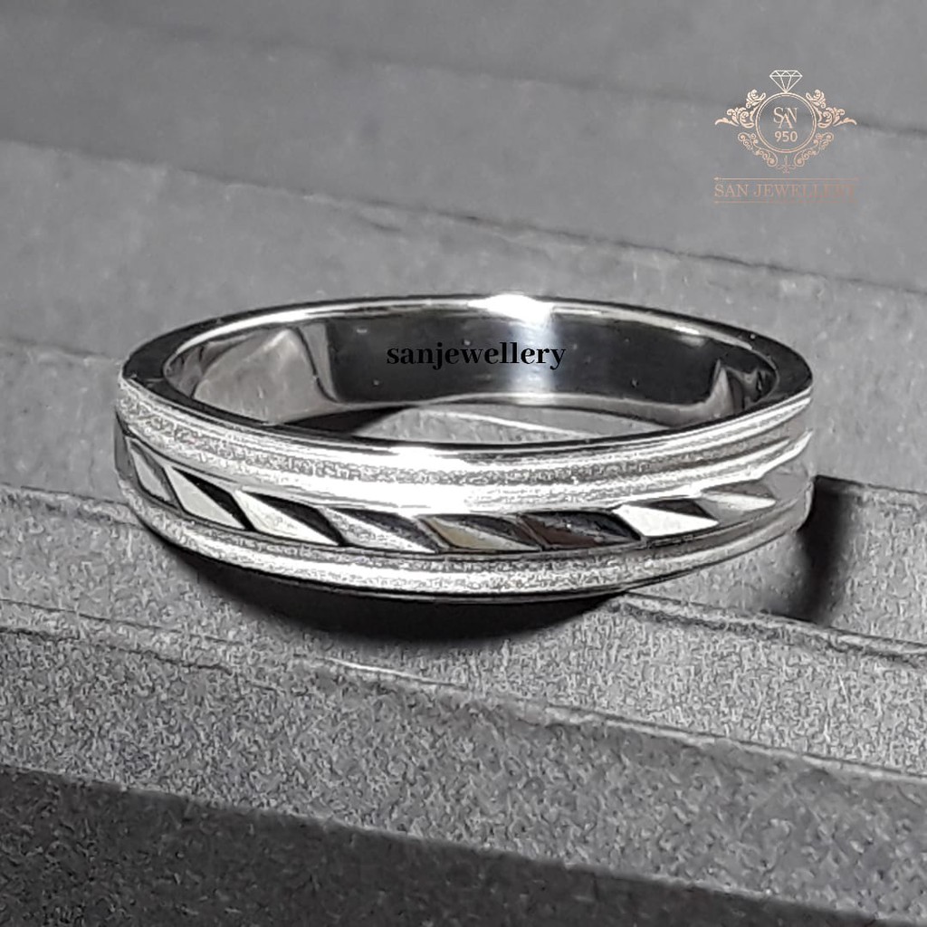 Jual Cincin perak pria nikah platinum palladium emas tunangan kawin ...