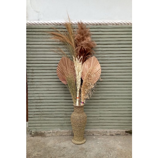 Jual Bunga Kering Dekorasi 120cm Indonesia Shopee Indonesia