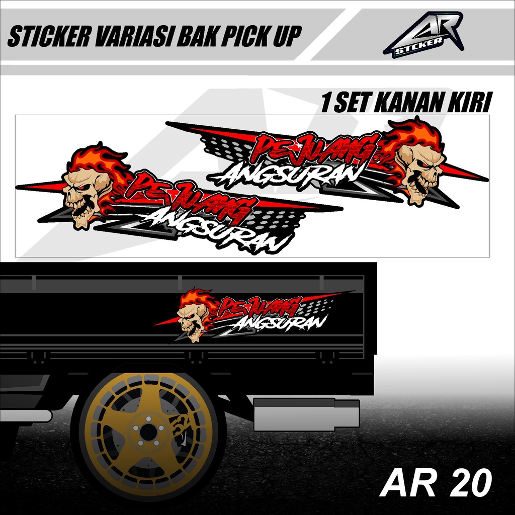 Jual Stiker Bak Pick Up Sticker Striping Lis Body Pick Up GRAND MAX ...