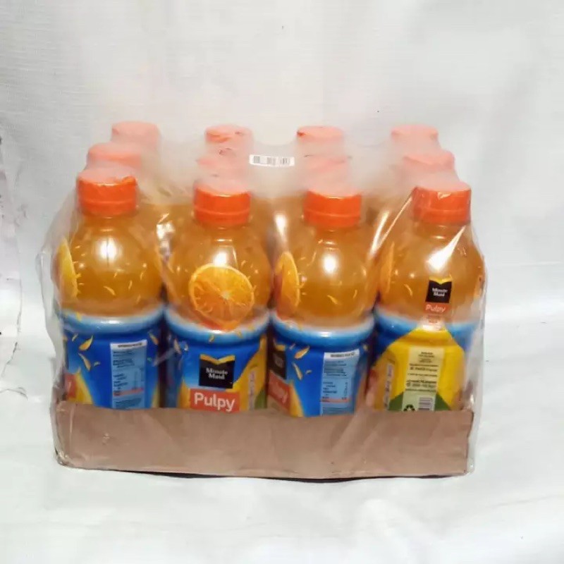 Jual Minute Maid Pulpy Orange Bulir Jeruk 300 ml 1 Krat 12 Botol ...